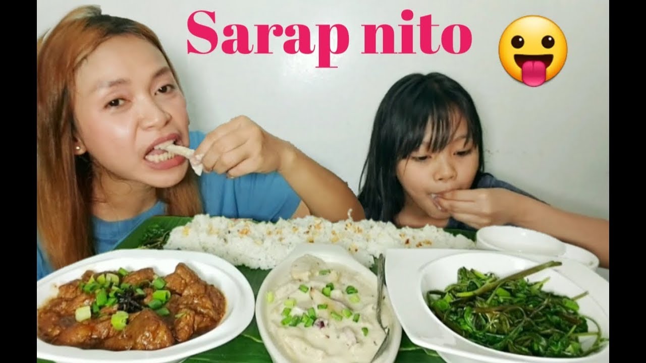 FILIPINO FOOD/BEEF PARES,GINATAANG TUWALYA AT FRIED KANGKONG WITH ...