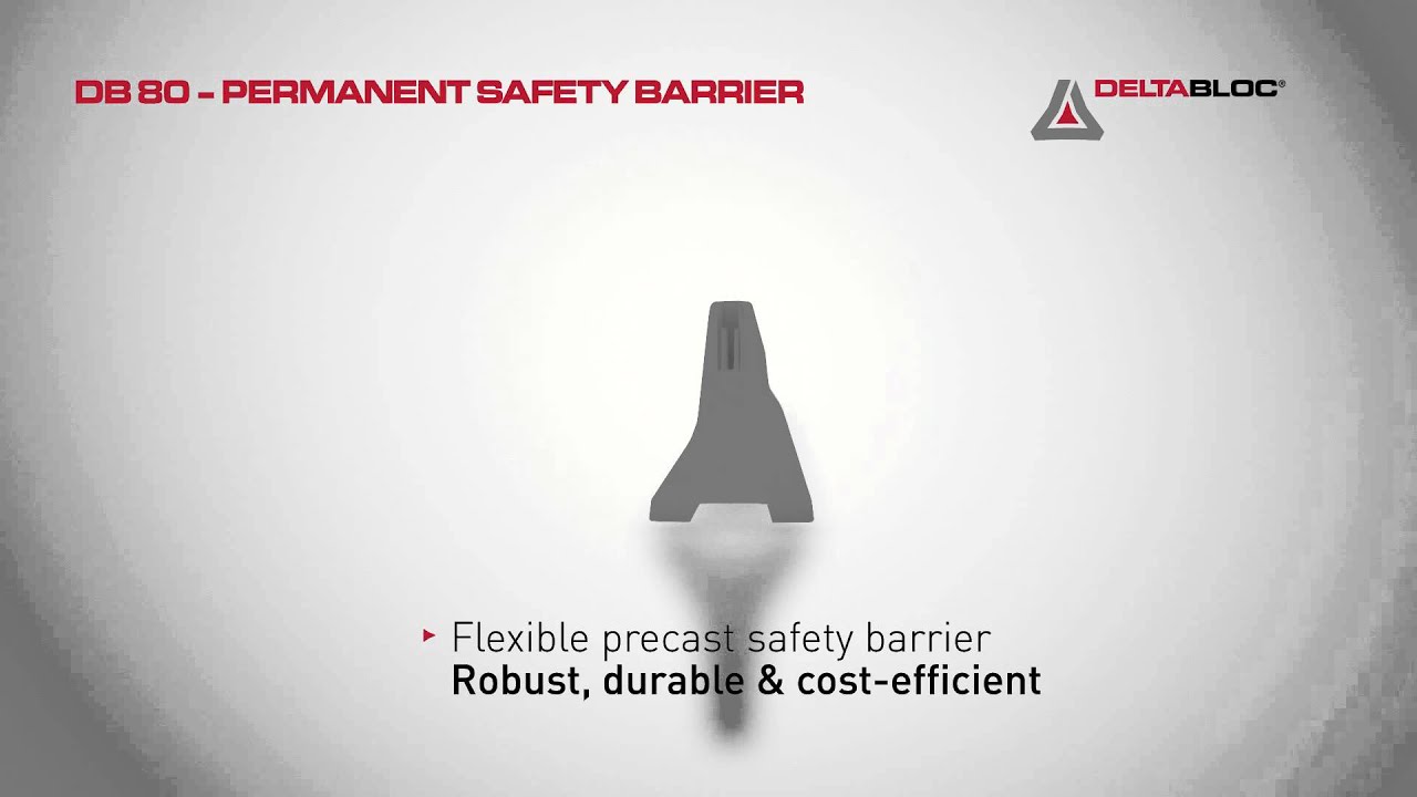DELTABLOC® DB 80 - Permanent Safety Barrier - YouTube