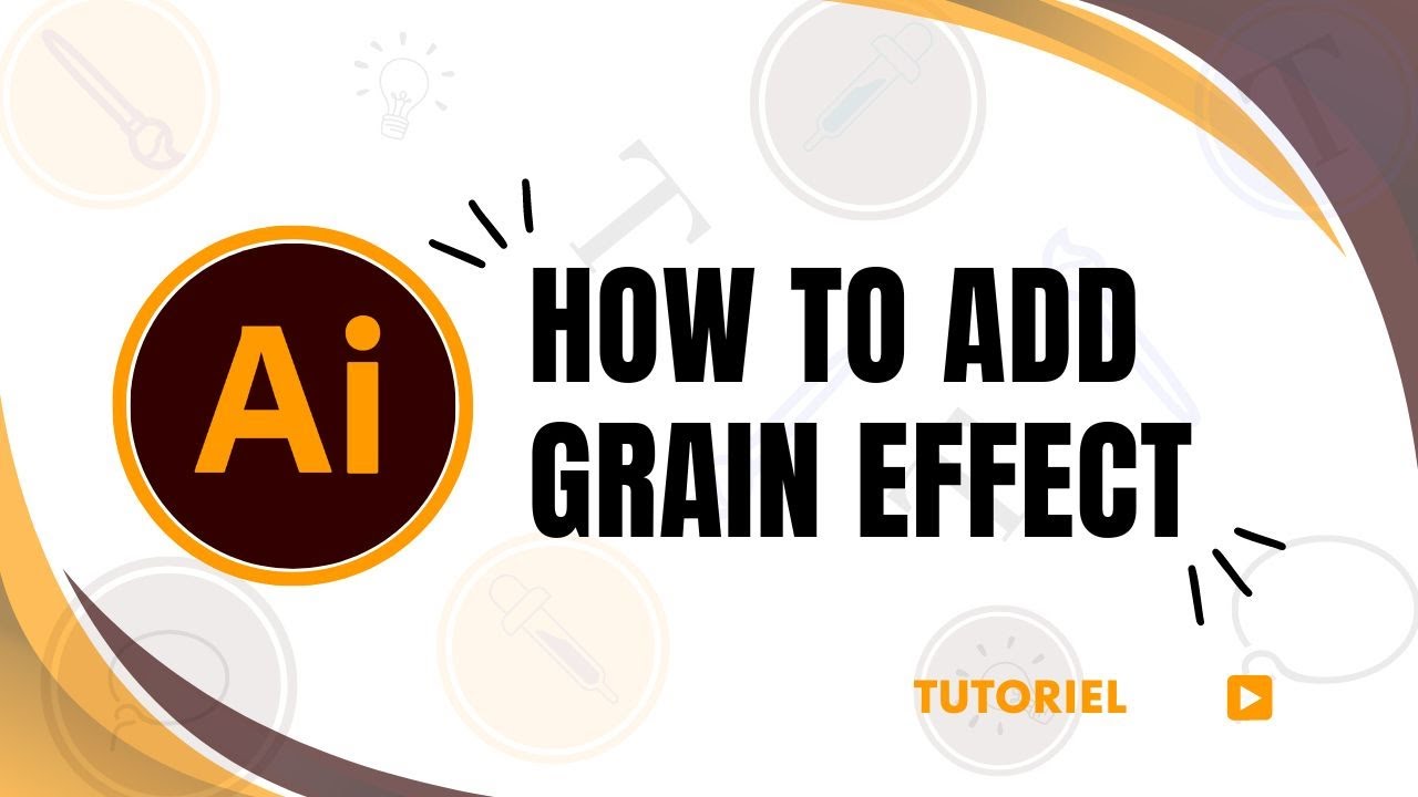 How to add grainy texture in Illustrator - YouTube