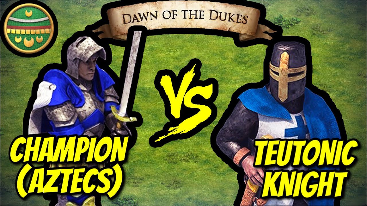 200 (Aztecs) Champions vs 104 Elite Teutonic Knights | AoE II ...