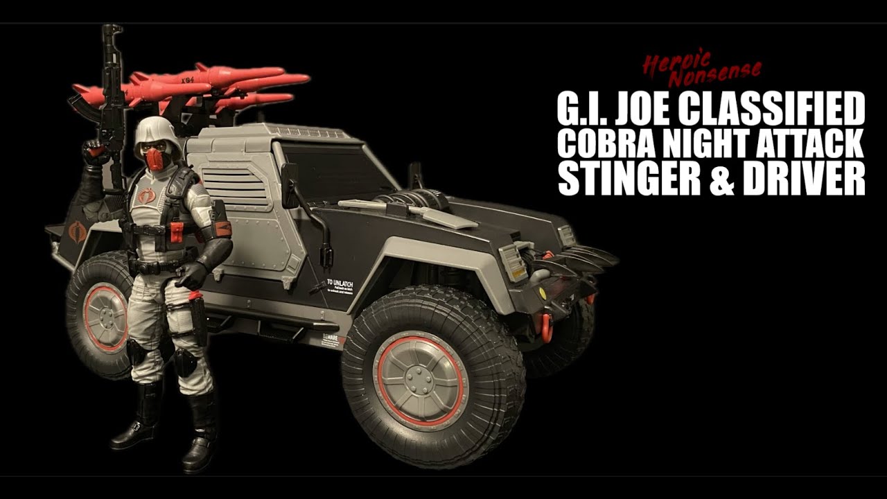 Cobra Stinger GI JOE Classified Series Review! Night Attack 4WD Jeep ...