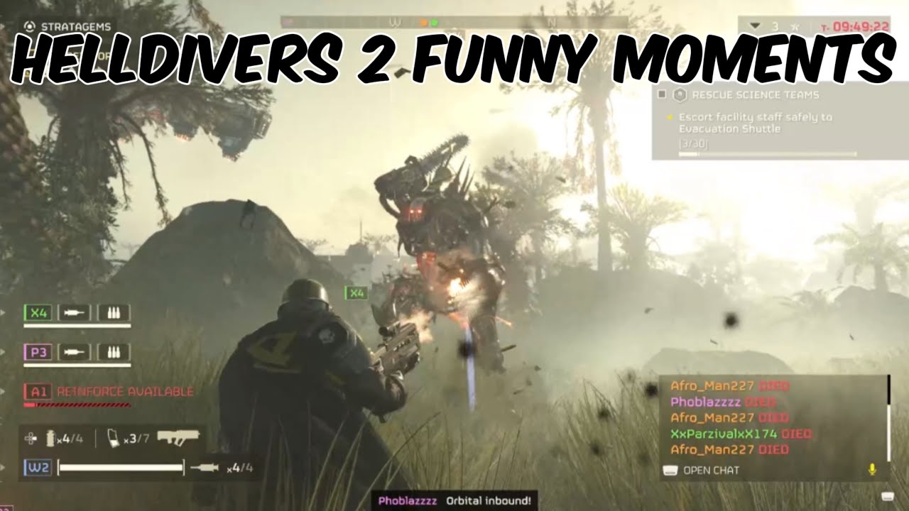 HELLDIVERS 2 FUNNY MOMENTS - YouTube