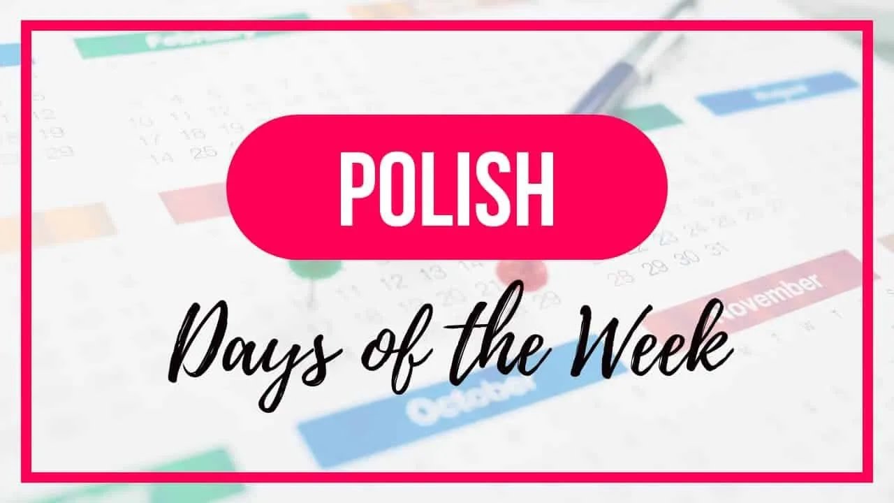 Spell and Pronounce Days of the Week in Polish - YouTube
