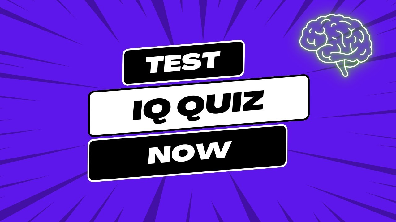 20 Question IQ Test - How Smart Are You? | Fun and Challenging Quiz ...