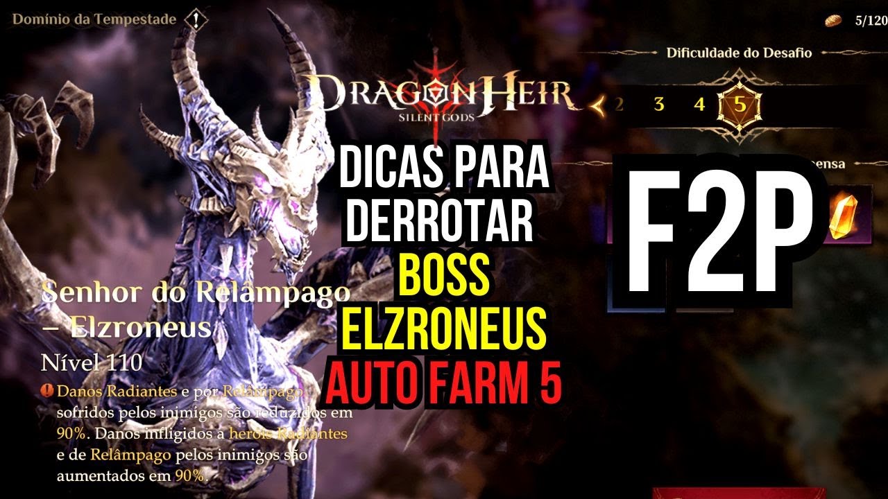 BOSS ELZRONEUS AUTO FARM 5 ⚡😁🚀DRAGONHEIR SILENT GODS - GUIA COMPLETO ...