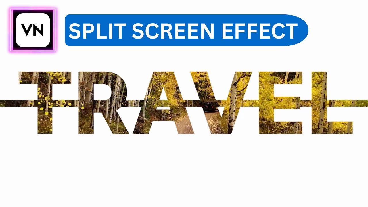 Split Screen Text Effect In VN Video Editor | Text Animation Video ...
