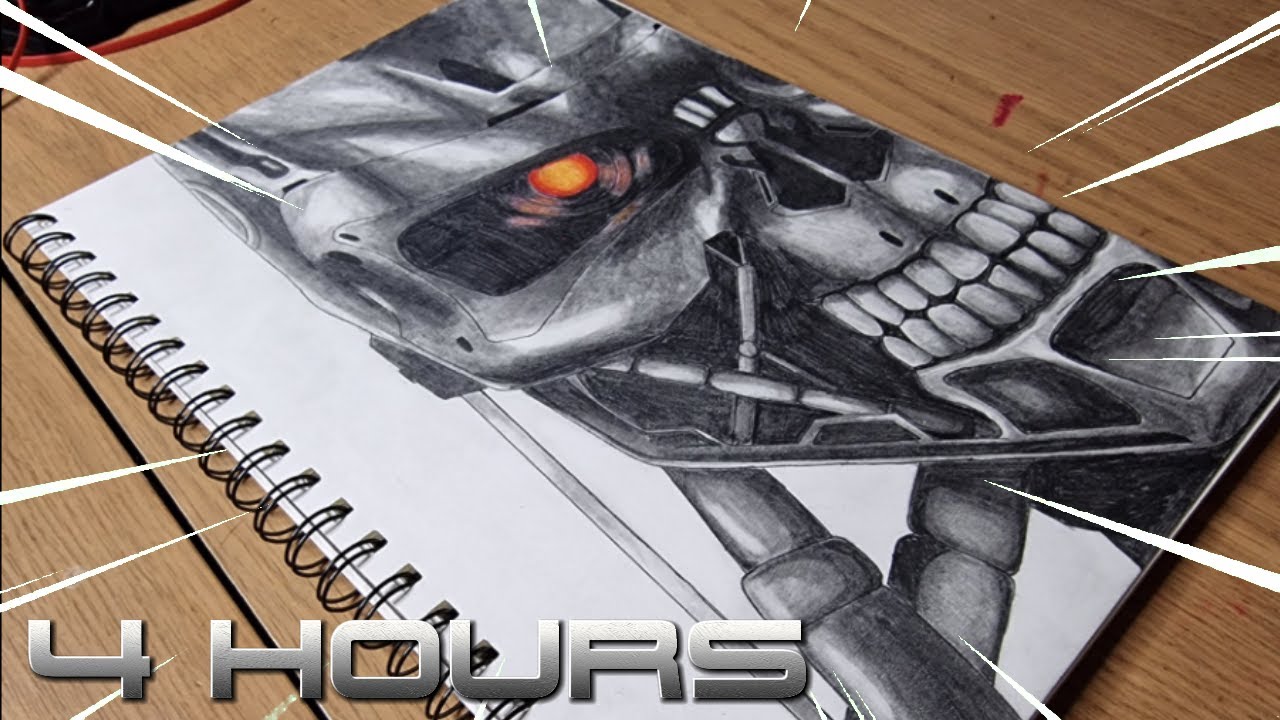 Terminator drawing - YouTube