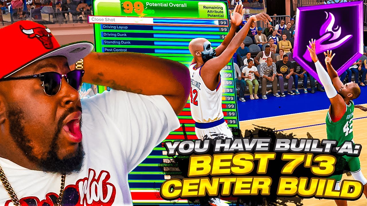 CRAZY 7'3 CENTER BUILD & JUMPSHOT IN NBA 2K24 - YouTube
