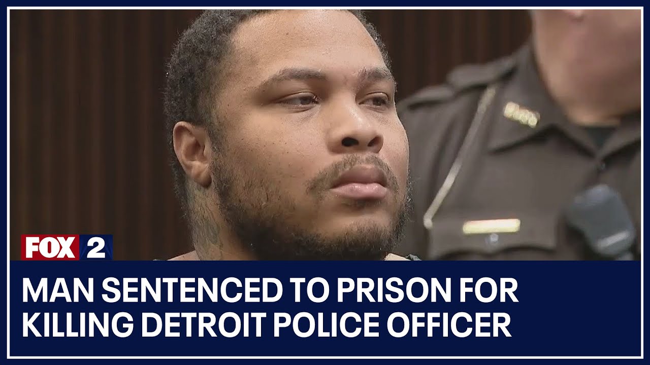 Man sentenced to prison for killing Detroit police officer - YouTube