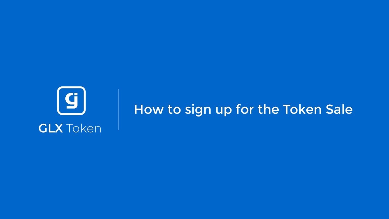 1. How to sign up for the Token Sale - YouTube