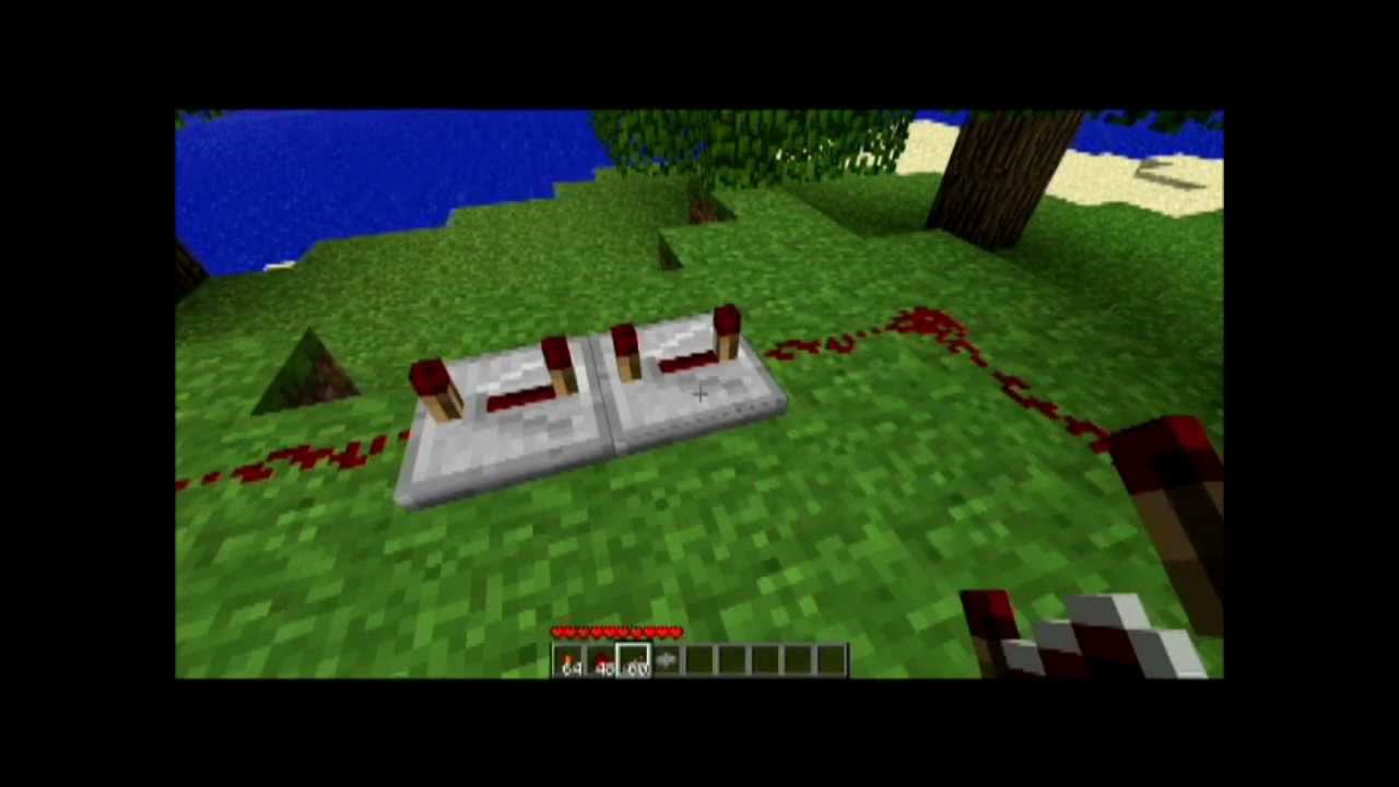 Tuto alternateurs de courant redstone minecraft - YouTube