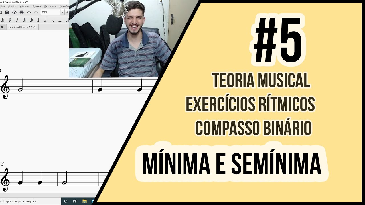 Exercícios Rítmicos #5 | Compasso Binário | Mínima e Semínima - YouTube
