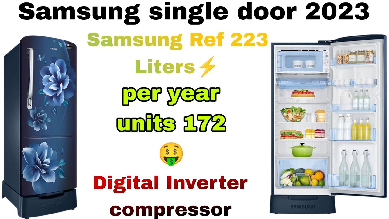 Samsung single door 2023⚡single door refrigerator in India⚡Samsung 223 ...