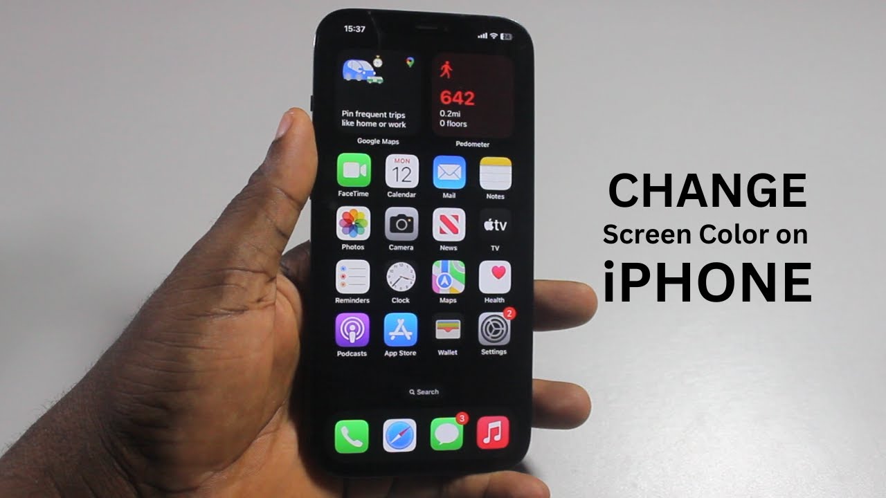 How to Change the Screen Color on iPhone - YouTube