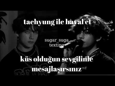 taehyung ile hayal et- küs olduğun sevgilinle mesajlaşırsınız *texting*