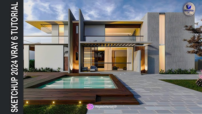 Vray For Sketchup Exterior Rendering Tutorial Youtube