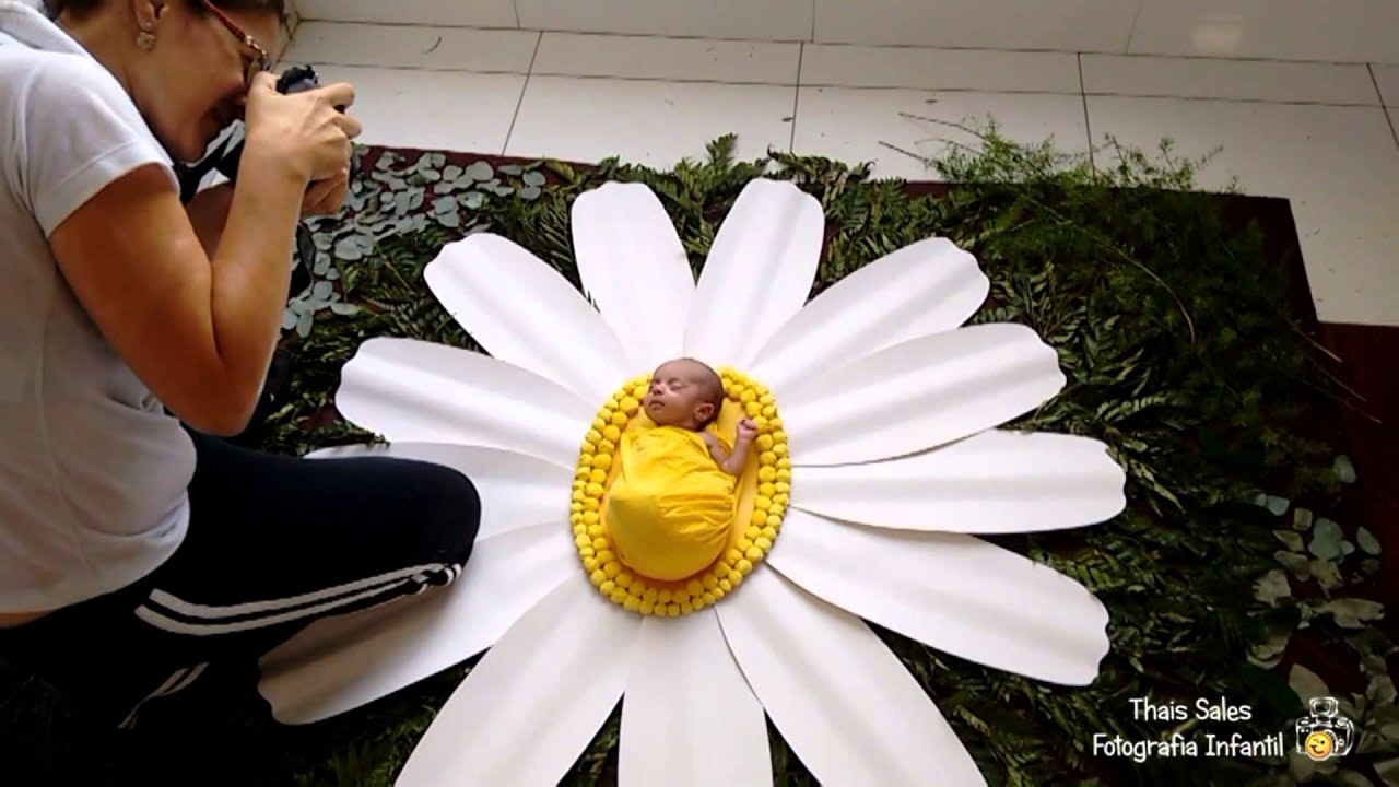 Como fotografar Newborn - Newborn Art - Flor Gigante Making Of [Veja em ...