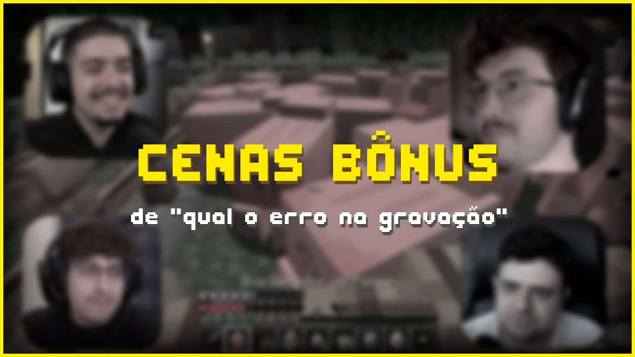 bastidores + cenas extra do último "ache o erro na gravação" - YouTube