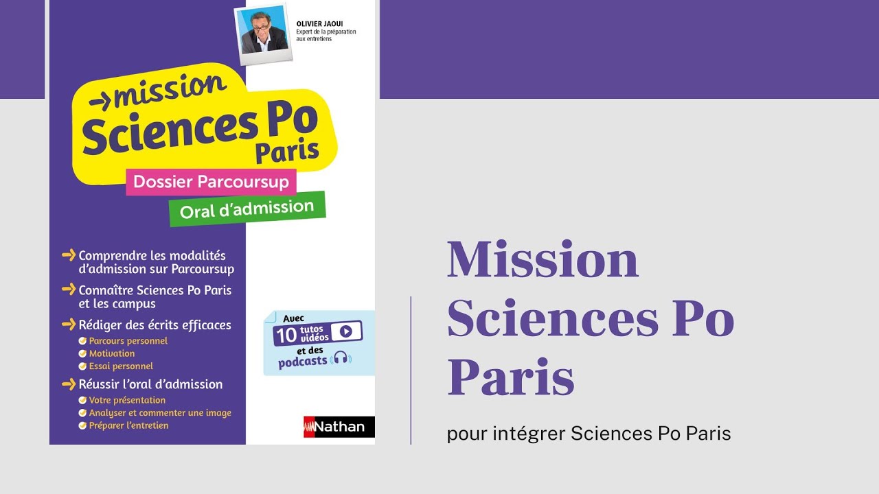 Mission Sciences Po Paris - L'ouvrage qui va vous aider à intégrer Sciences Po Paris ! - YouTube