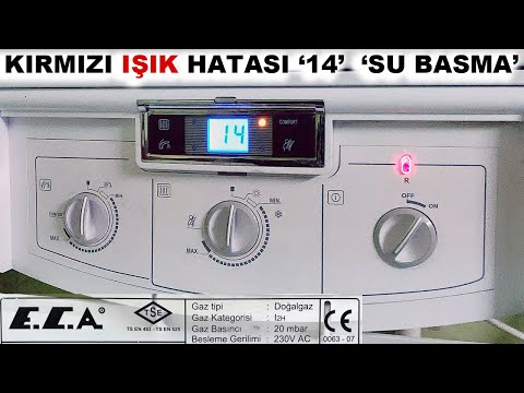 ECA confeo plus kırmızı ışık yanıyor -Eca confeo plus 14 arızası nasıl giderilir-Eca kombi arızaları