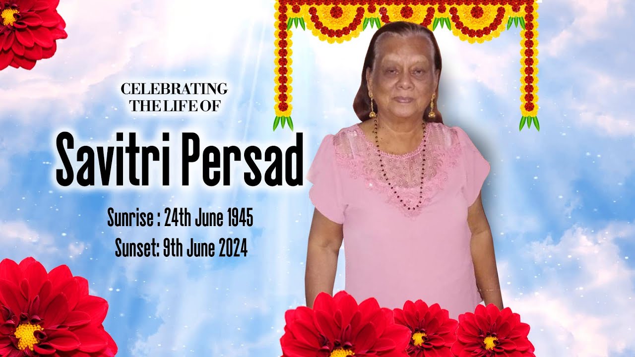 Celebrating The Life Of Savitri Persad - YouTube