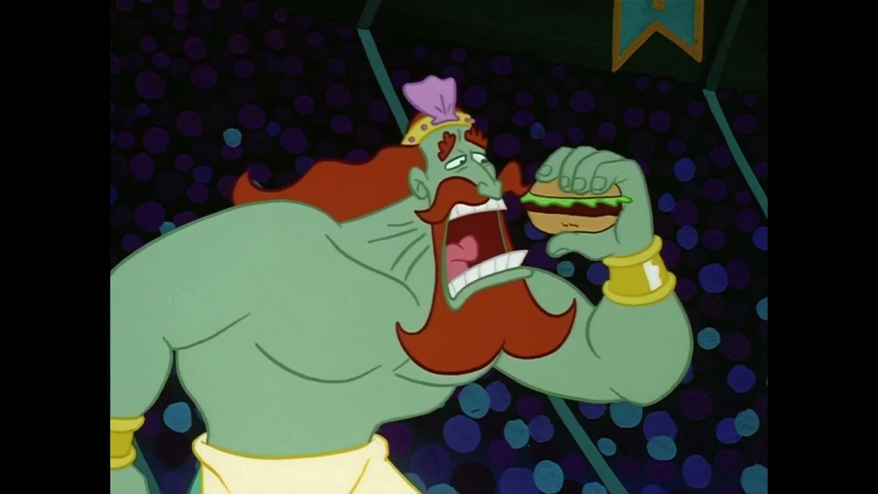 Crowd Chanting Eat It while King Neptune Trying to Take a Bite off ...