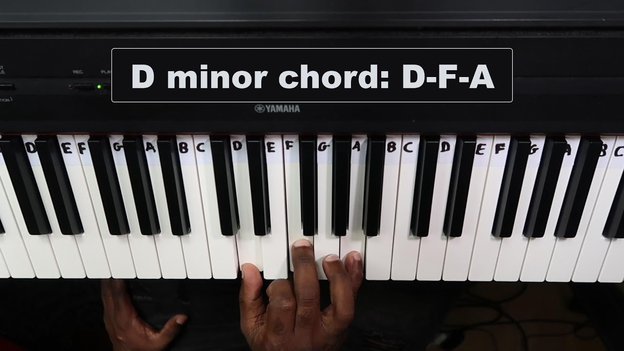 How to Play the D Minor Chord on Piano - YouTube