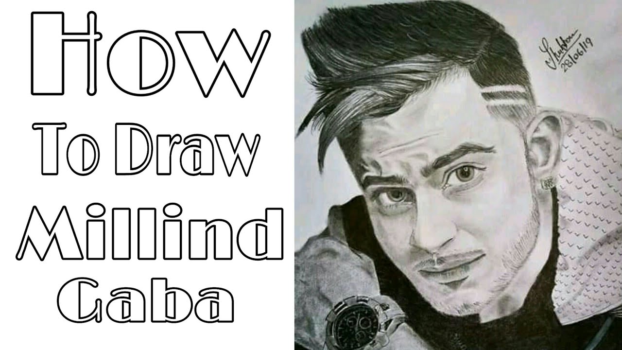 Drawing Millind Gaba |Realistic drawing of millind gaba - YouTube