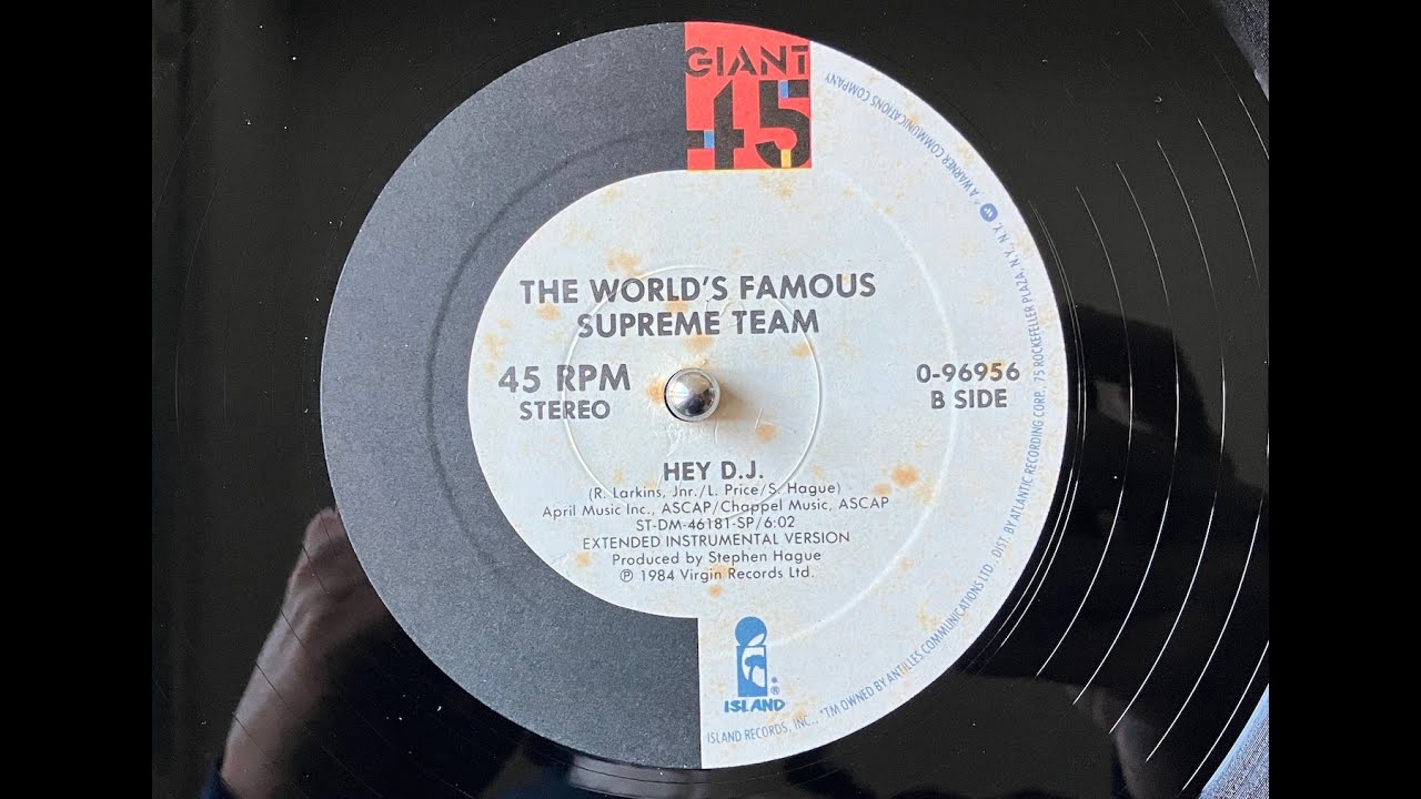 The World's Famous Supreme Team - Hey D.J. (Instrumental) [95 bpm Fmaj ...