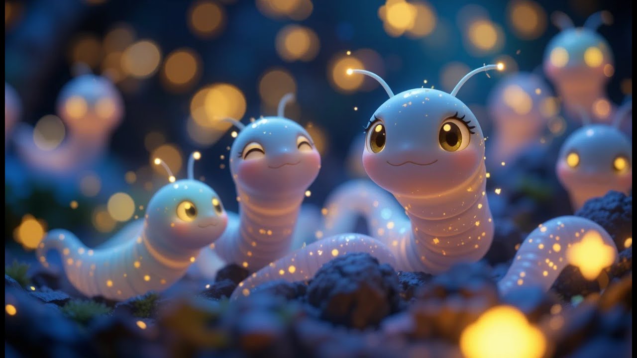 Tiny Glow Worms Light the Skies! | Popular Nursery Rhyme - YouTube