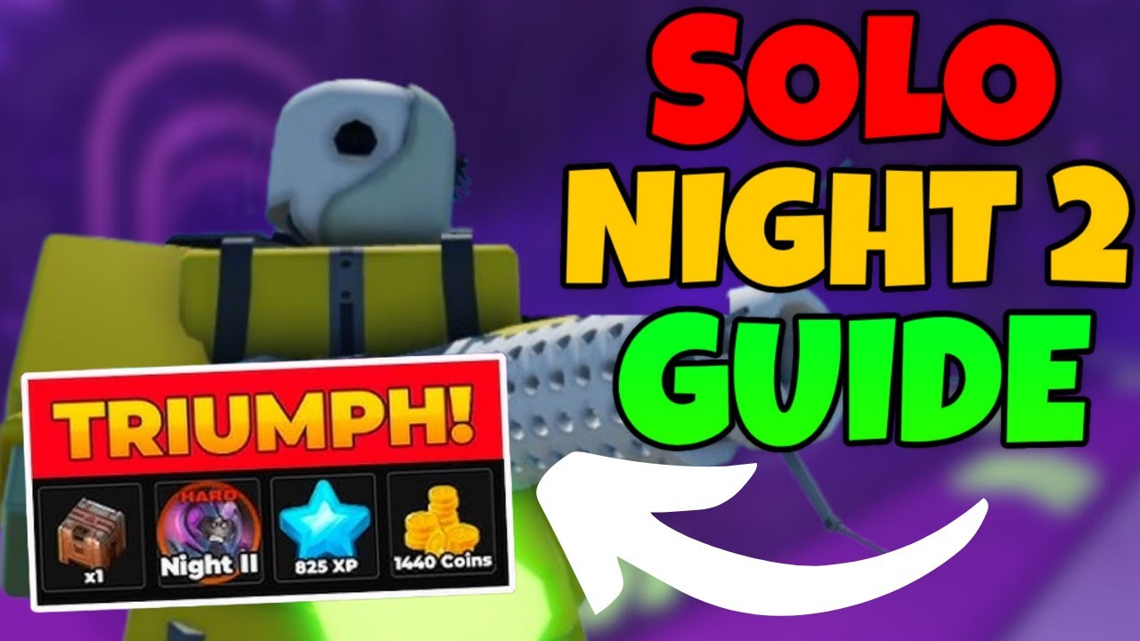 SOLO TRİUMPH HARD MODE NİGHT 2 | TDS Tower Defense Simulator - YouTube