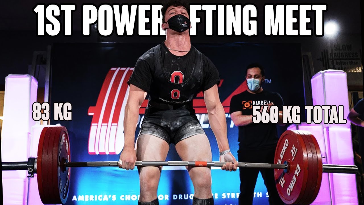 Jacob Shalvey 83 KG - First Powerlifting Meet Results - YouTube