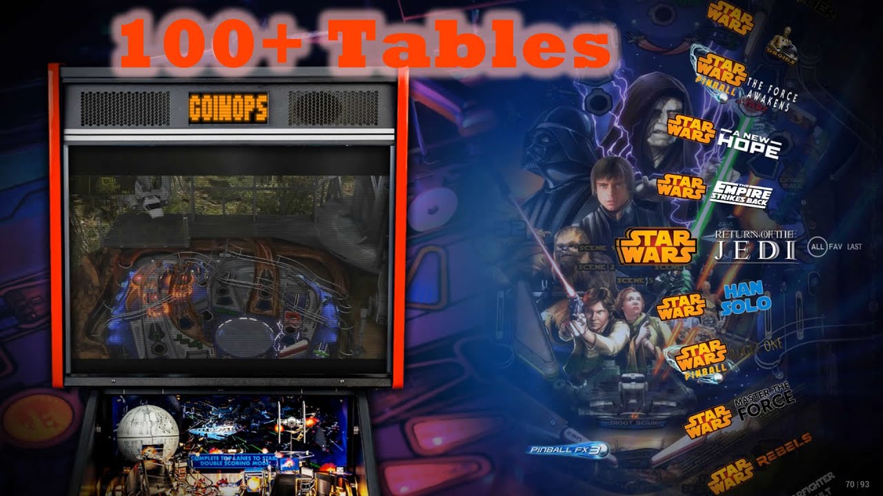 CoinOps Pinball FX2 & FX3 Build - Over 100 Tables - YouTube