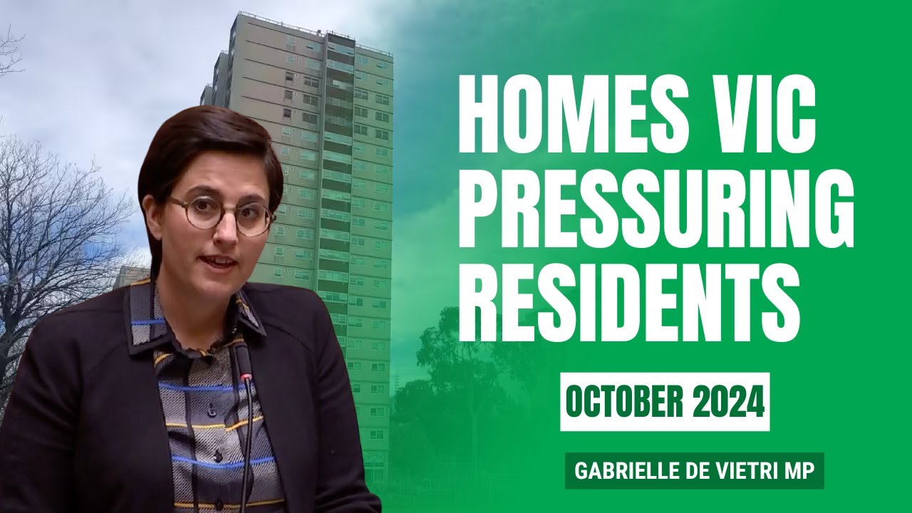 Gabrielle de Vietri MP: Homes Victoria Stop Pressuring Public Housing ...