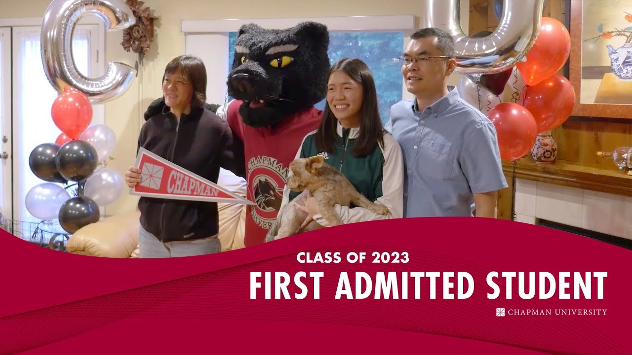 First Admitted Student of the Class of 2023 - YouTube