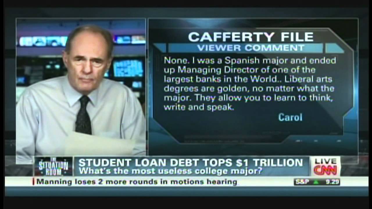 Jack Cafferty: What's the most useless college major? (April 26, 2012 ...