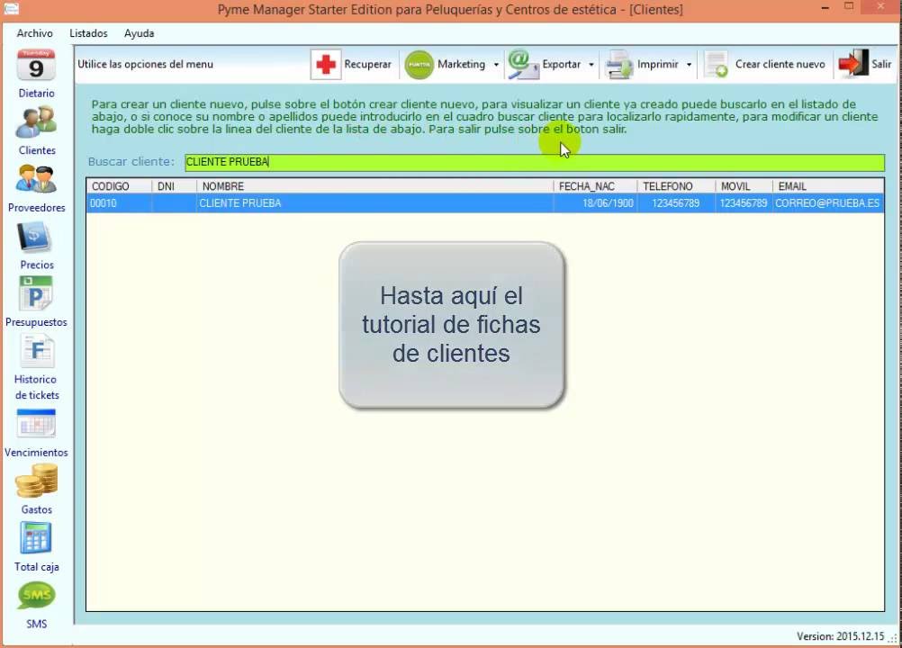 FICHAS DE CLIENTES - Pyme Manager Belleza - YouTube