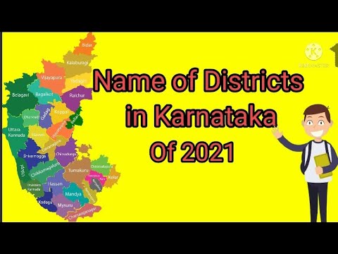 Name of Districts in Karnataka. of 2021 - YouTube