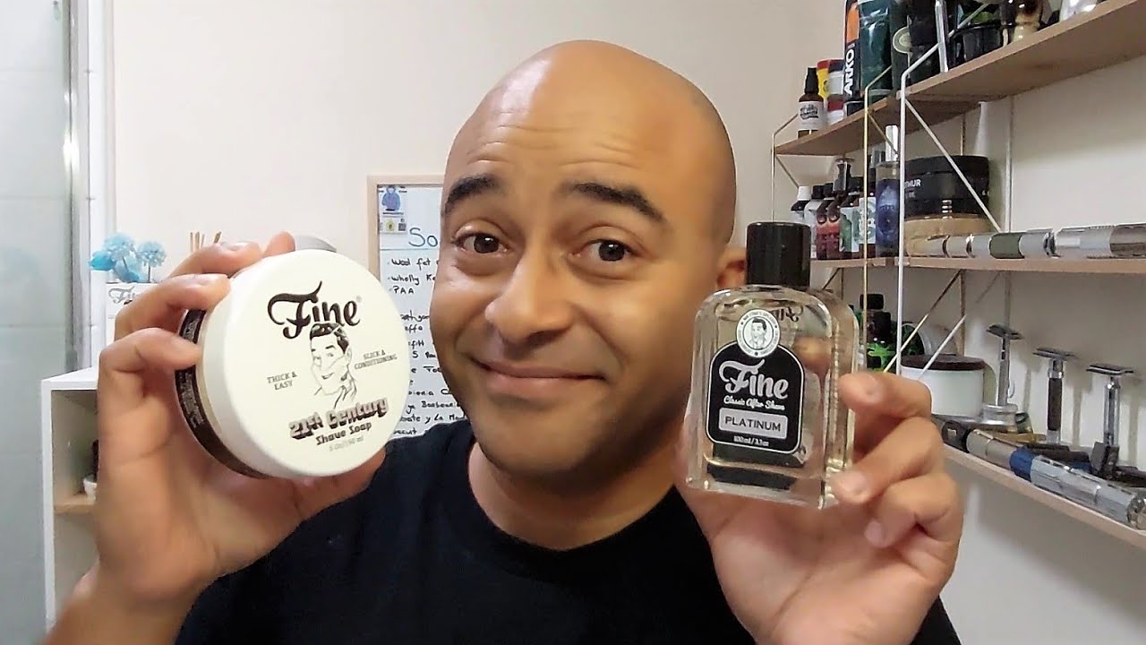 ASMR Fine Accoutrements Platinum First Try with the Marvel razor. A ...