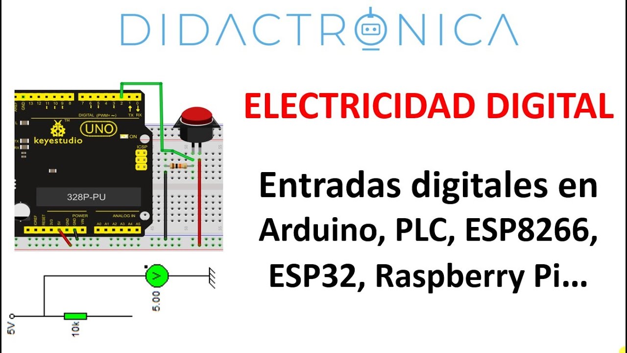 Entradas digitales de Arduino, raspberry... y PLCs explicadas ...