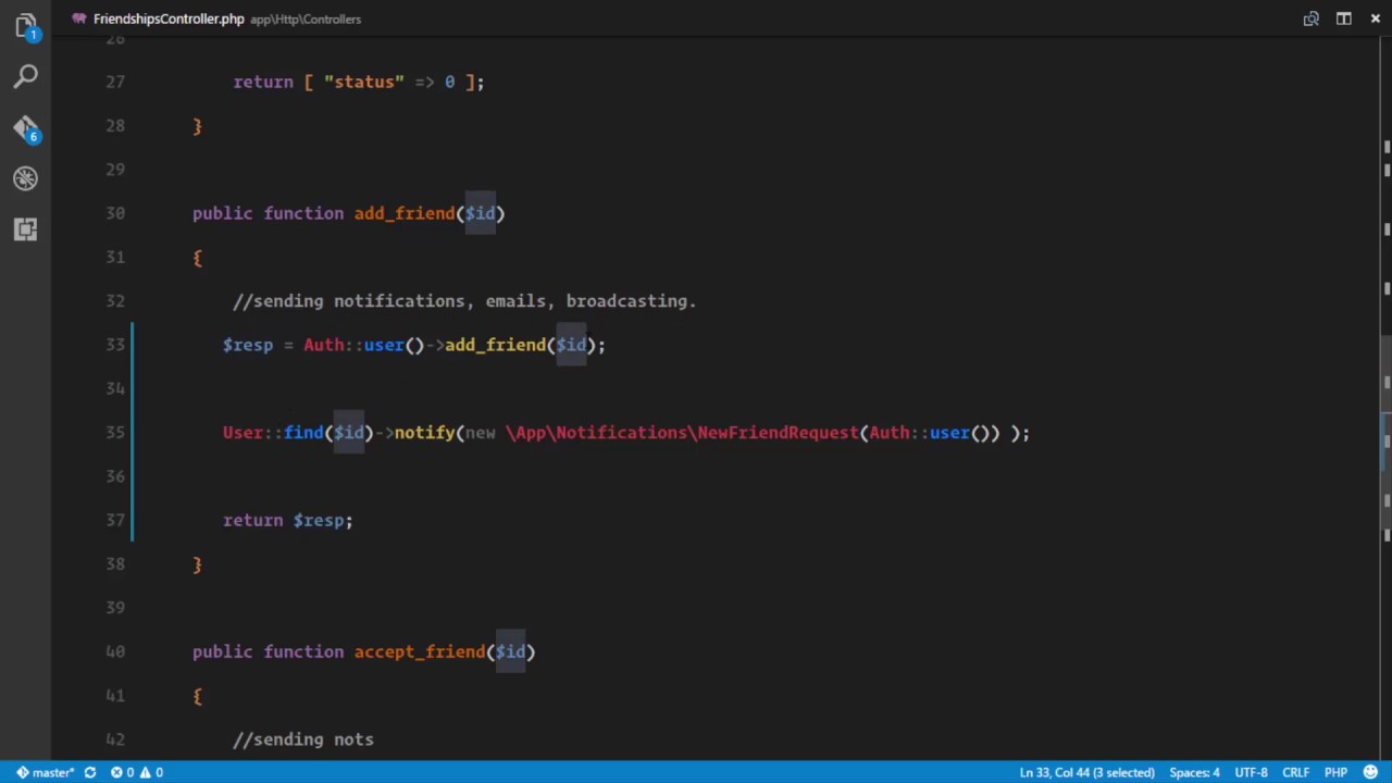Social Network In Laravel 53 And Vuejs 20 23 Understanding Notification Classes In Laravel