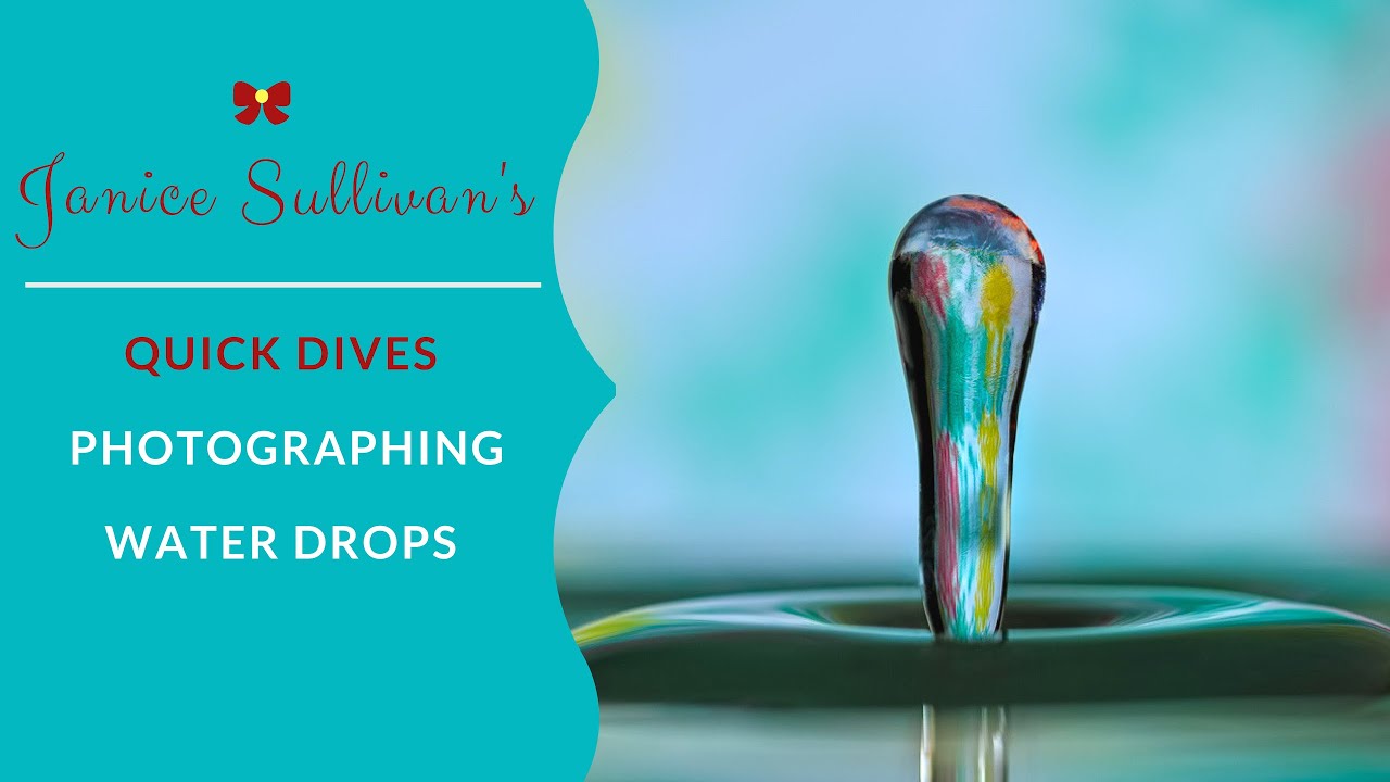 Learn How To Photograph a Water Drop - YouTube