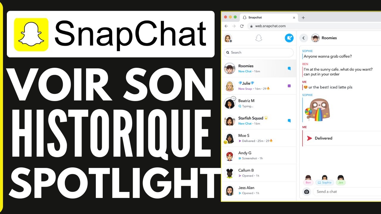 Comment Voir Historique Spotlight Snap ( Tuto Rapide ) - YouTube