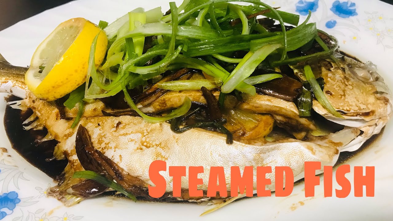Steamed Pompano with Soy and Ginger recipe - YouTube