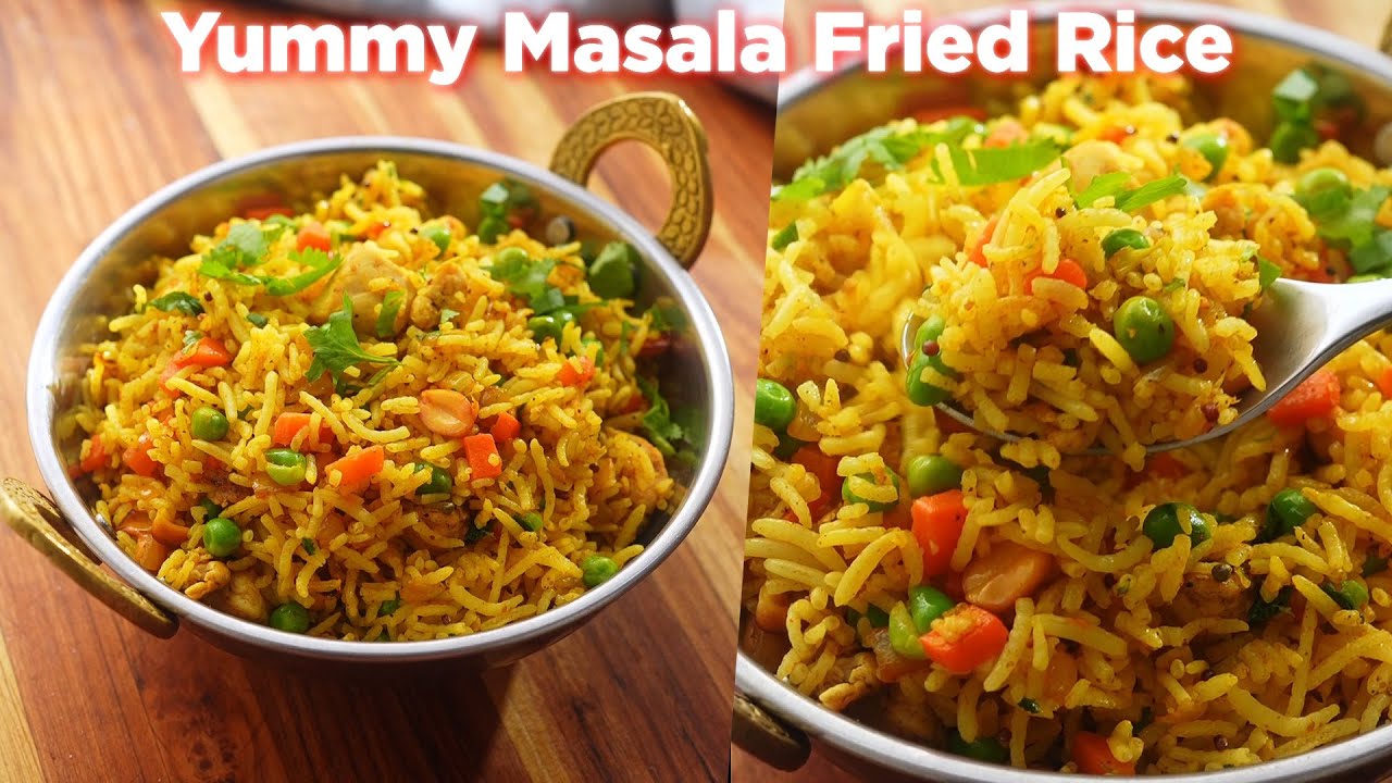 Yummy Masala Fried Rice Recipe - YouTube
