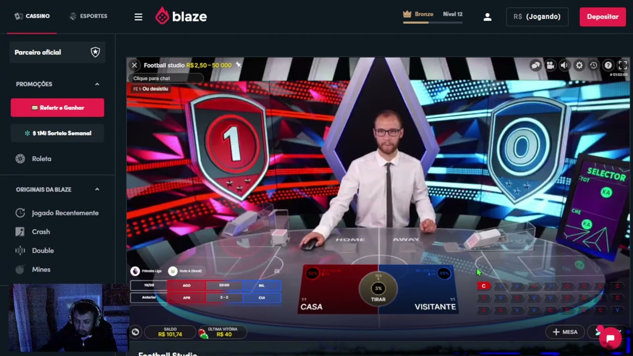 COMO GANHAR NO FOOTBALL STUDIO #blaze // CAPITULO #1 - YouTube