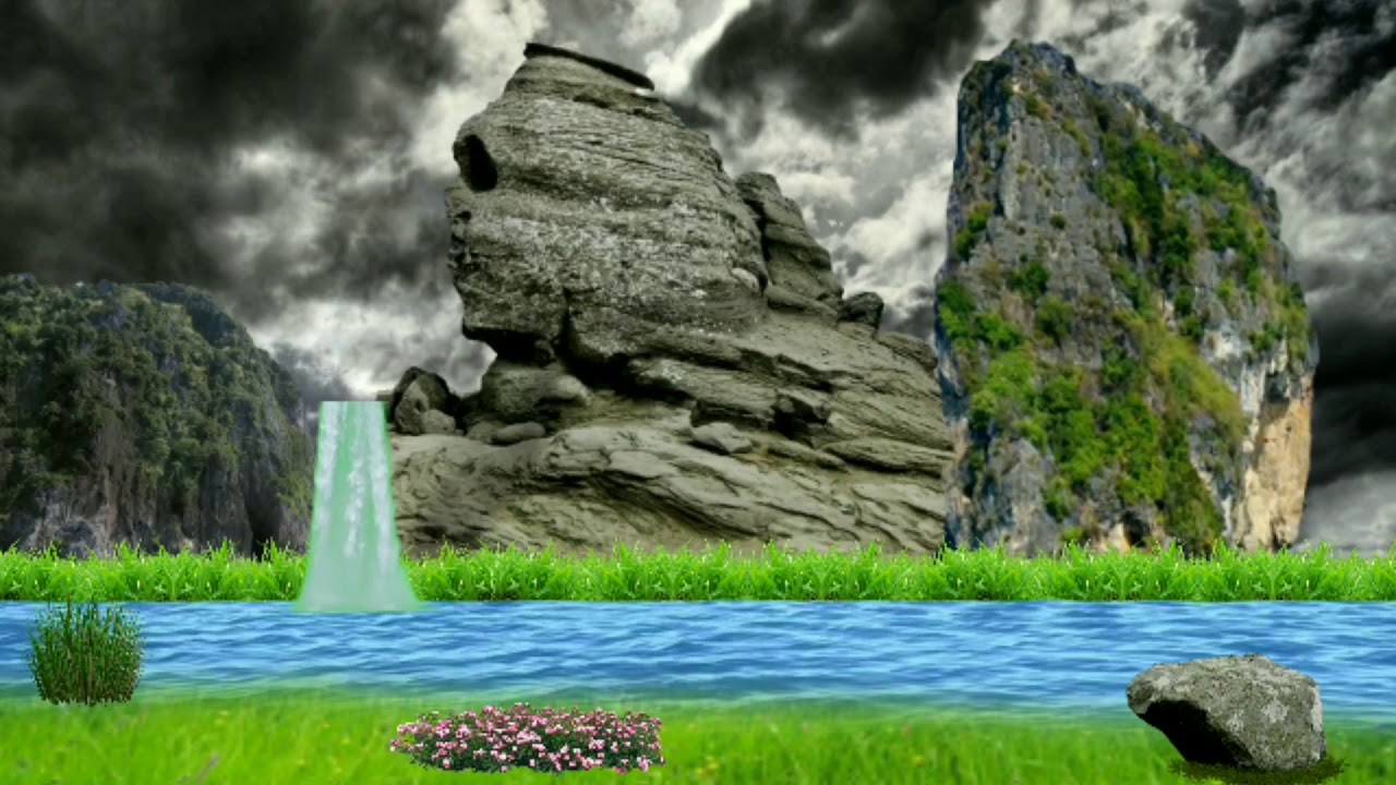 Matte painting bahubali vfx editing - YouTube