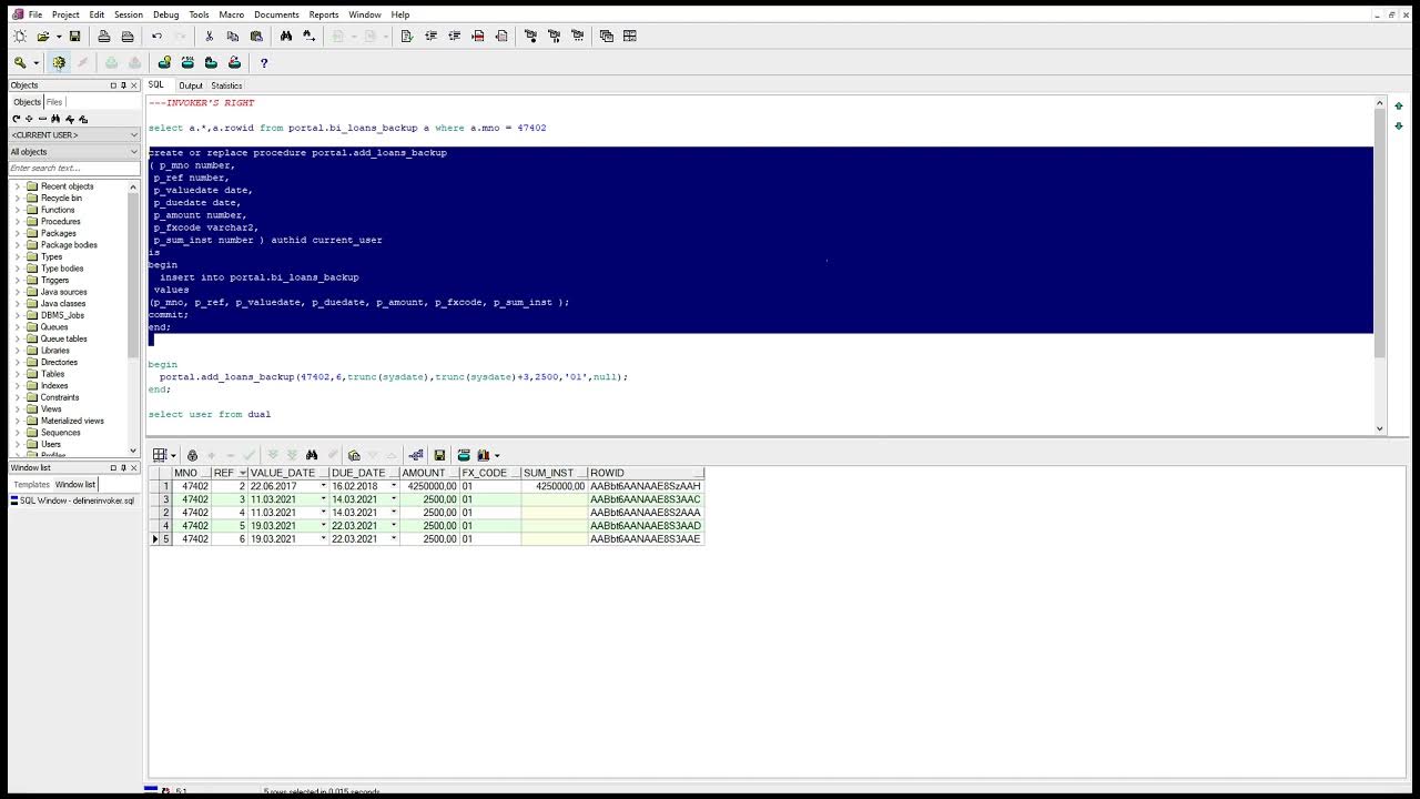Oracle PL/SQL Definer's/Invoker's - YouTube