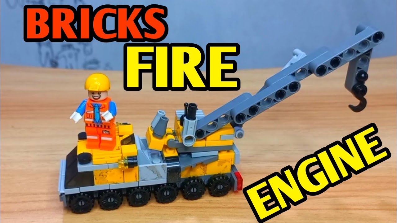 Lego blok batu bata CONSTRUCTION TRUCK - YouTube