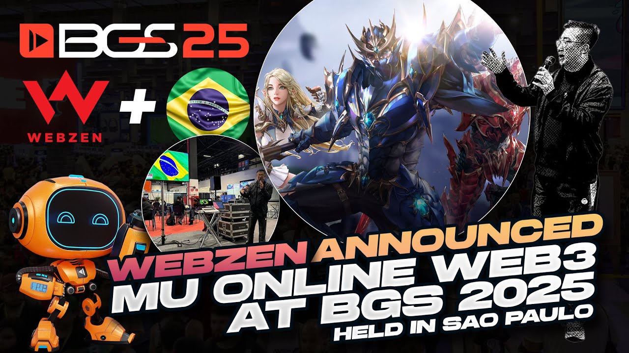 😱 Webzen anunciou Mu Online WEB3 durante a BGS 2025 e eu fui lá ...